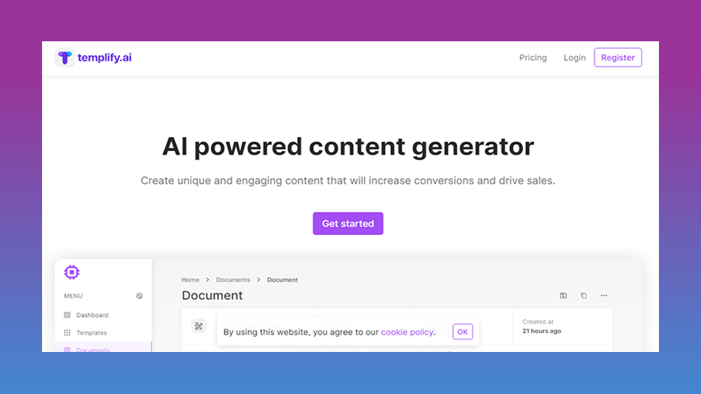 Templify AI | FuturePedia