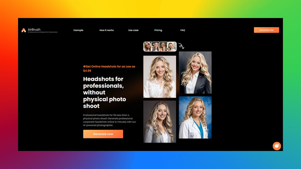 AirBrush AI Headshots | Futurepedia