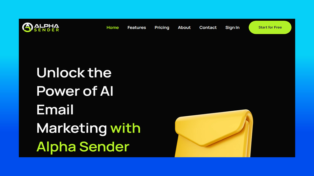 Alpha Sender AI | Futurepedia